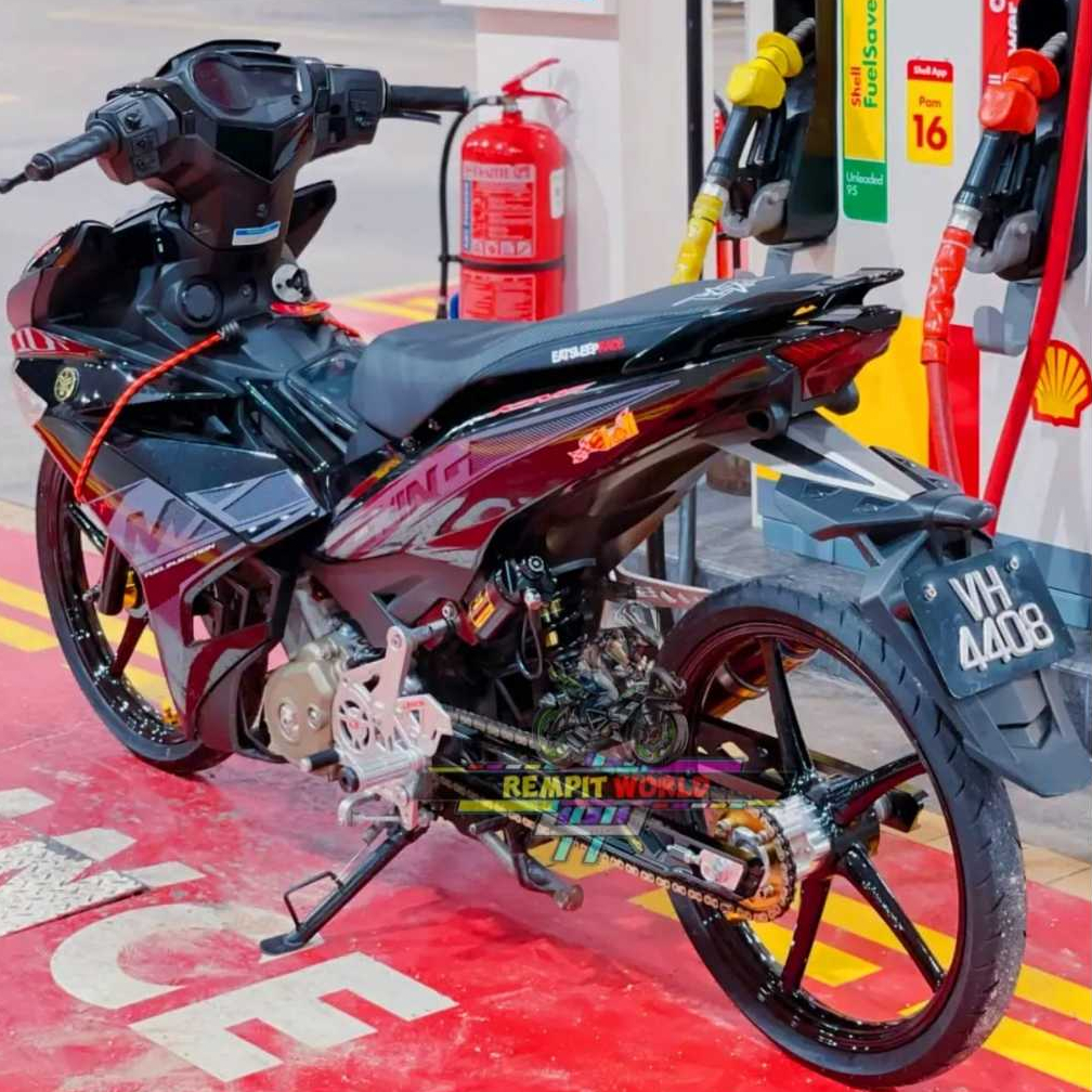 COVERSET YAMAHA Y15ZR V1 V2 MX-KING HITAM KILAT 100%ORIGINAL RAPIDO ...