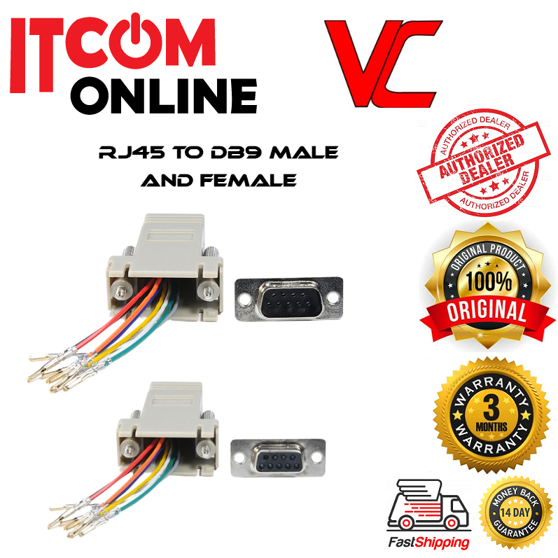 HIGH QUALITY RJ45 TO SERIAL DB9 CONVERTER (CO008)(CO009) | Shopee Malaysia