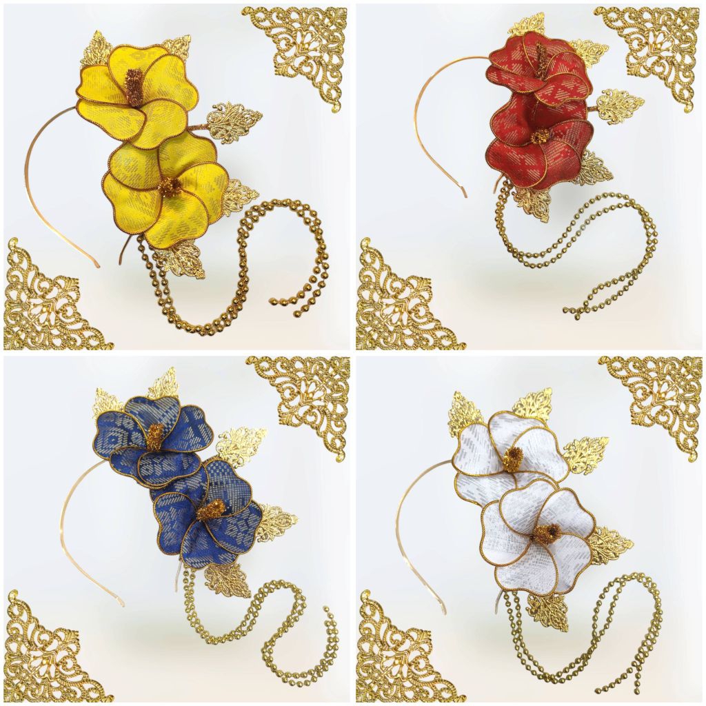 Sanggul tepi bunga raya songket 2 kuntum | Shopee Malaysia