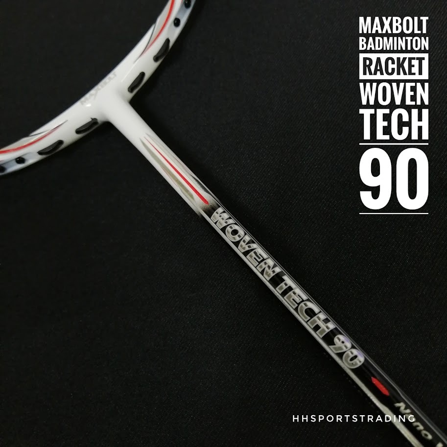 MAXBOLT Badminton Racket Woven Tech 90 ( 100% Original ) POWER/SMASH ...