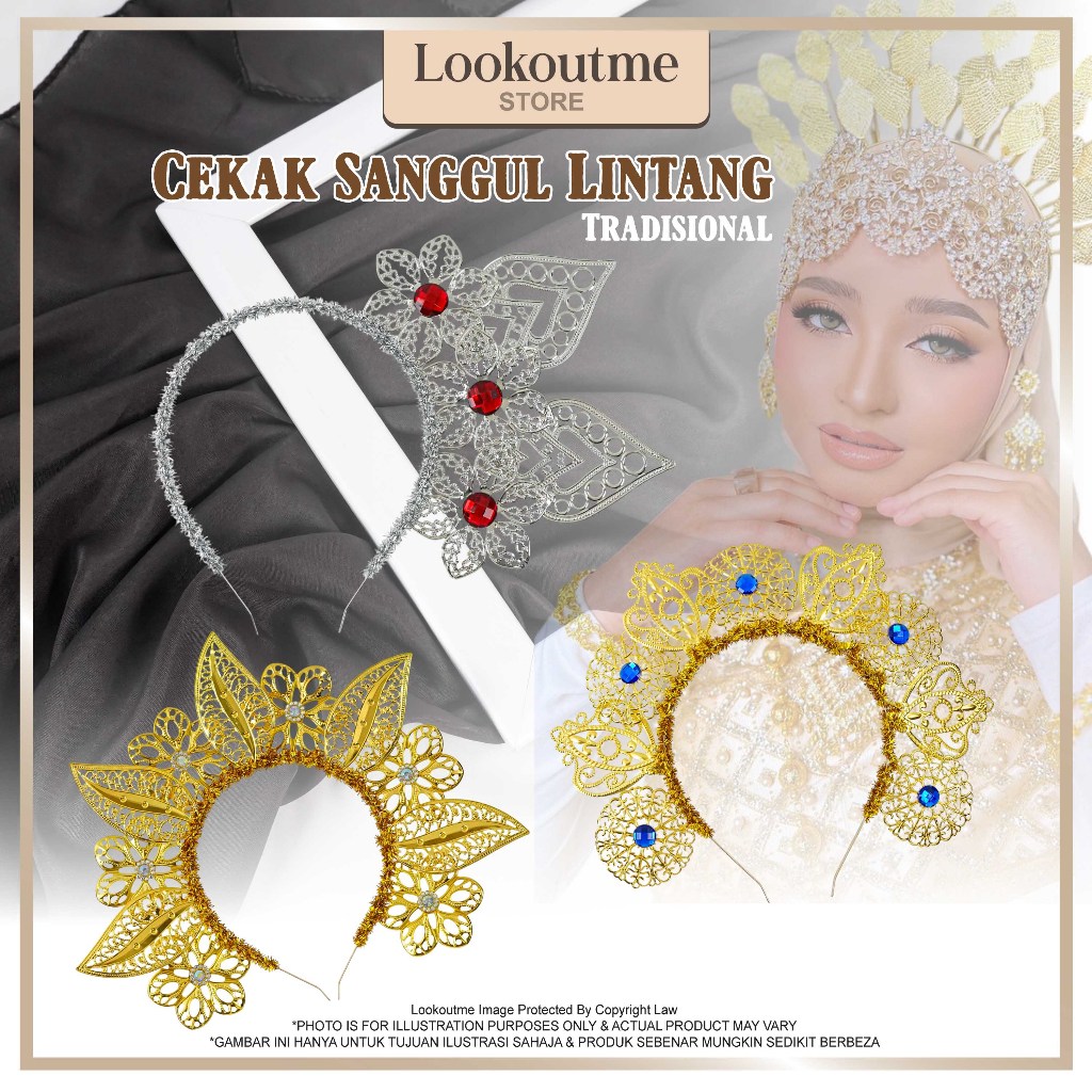 Lookoutme Cekak Merdeka Sanggul Lintang Gandik Traditional Headbands ...
