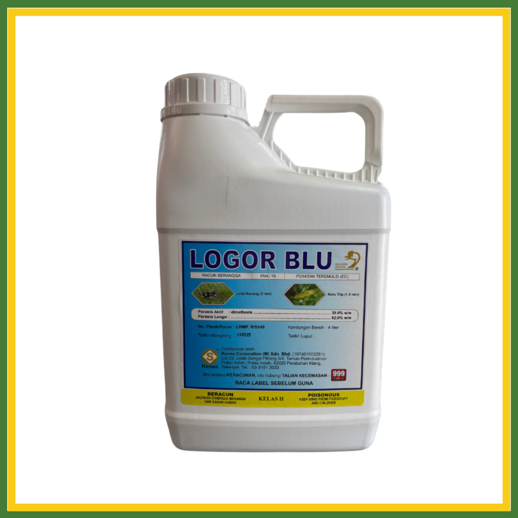 Logor Blu 4 Liter Dimethoate 38% Racun Serangga Kutu daun Kutu trip ...