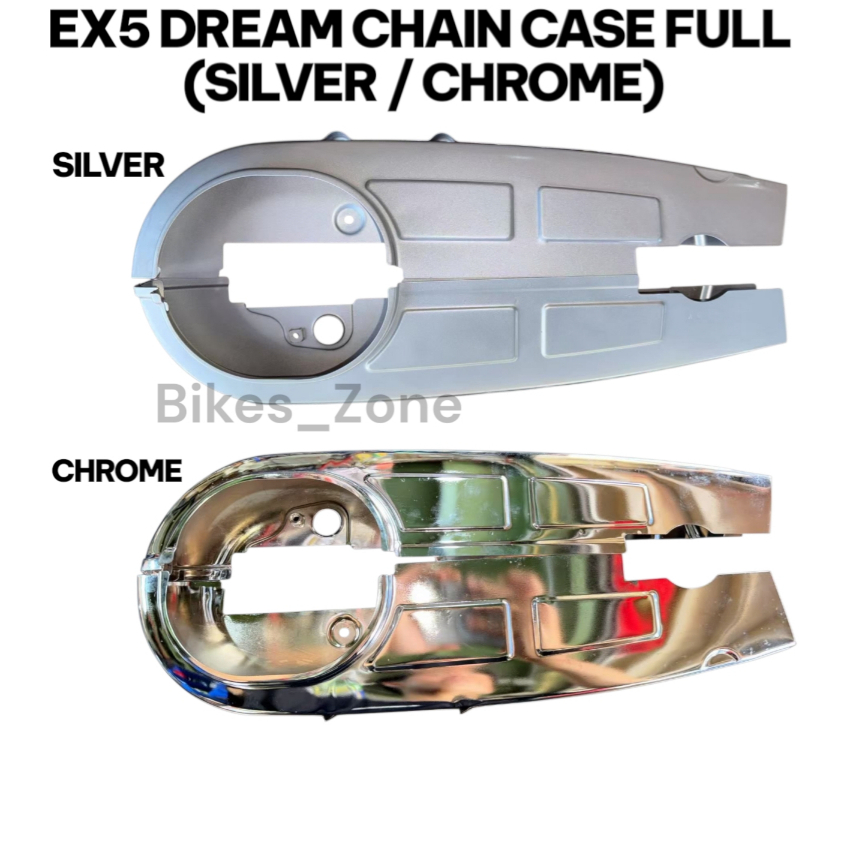 EX5 DREAM EX5D CHAIN CASE COVER FULL SET COVER RANTAI PENUH SILVER ...