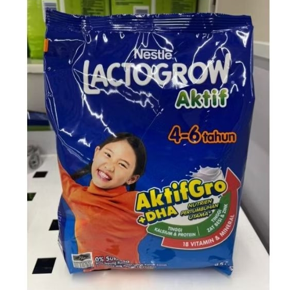Nestle Lactogrow Aktif, 4-6 tahun (850g) | Shopee Malaysia