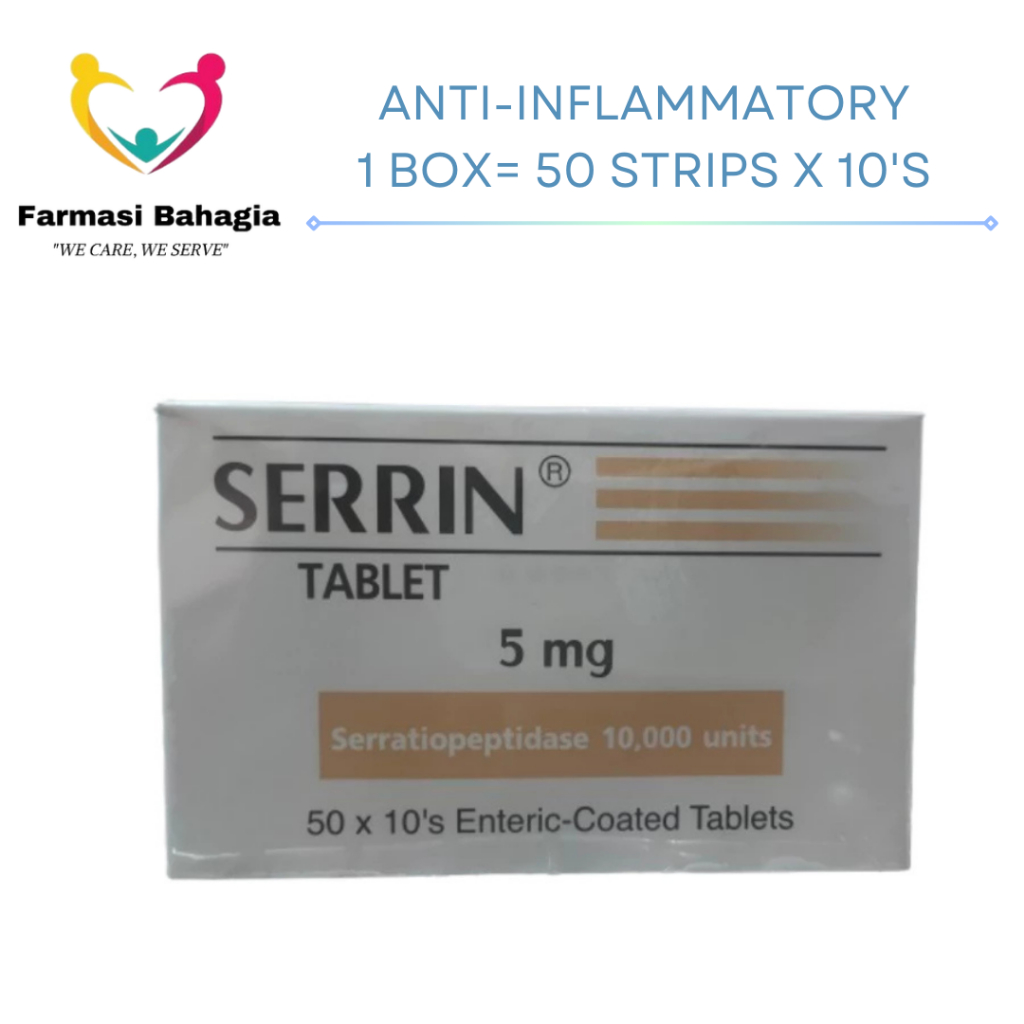 [ Exp 6/2028 ] SERRIN TABLET 5MG ( 50 STRIPS X 10 TABLETS ) | Shopee ...