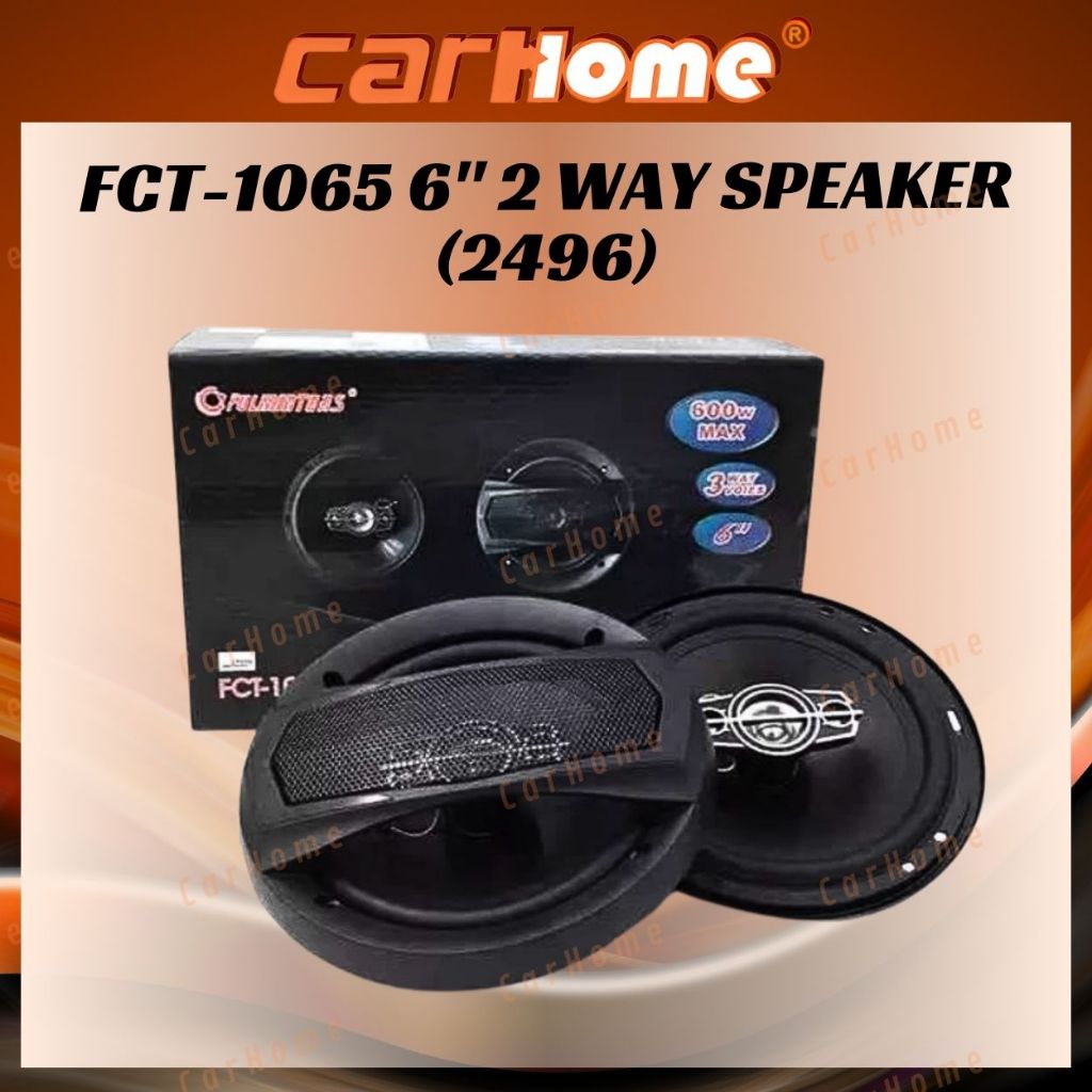 Fulmintor FCT-1065F Car Audio System 6 Inch 600W Max 3-Way Voies Kereta ...