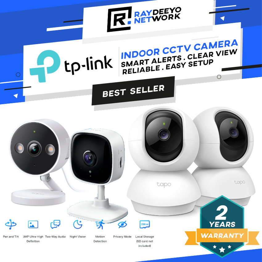 TP-LINK Tapo Smart AI Indoor CCTV Camera, Wifi, HD 2K/ 3K, Pan Tilt ...
