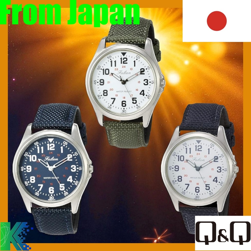 Citizen Q&Q Falcon Men's Watch - Model QB38-3XX (Various Colors) QB38 ...
