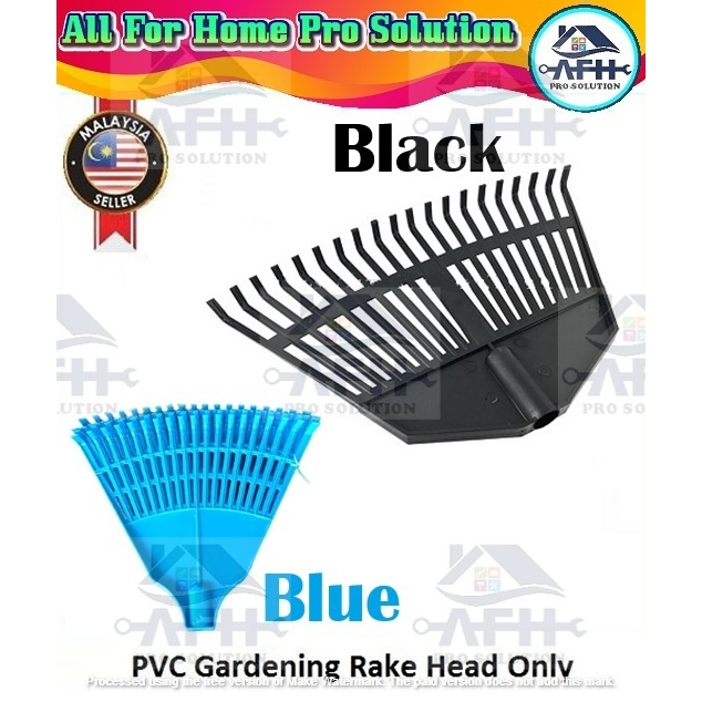 20 Teeth PVC Grass Rake Head Only / Plastic Rake Kepala Pencakar Rumput ...