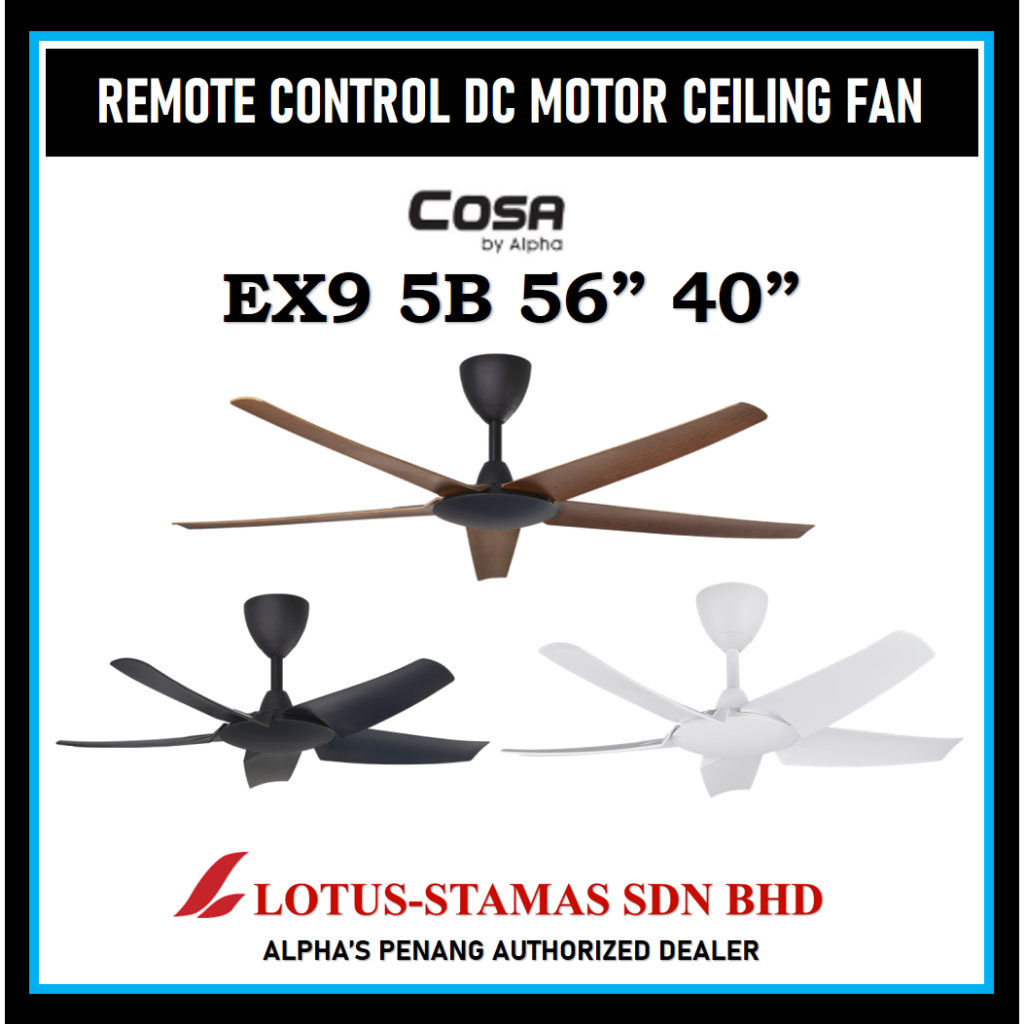 🔥FREE SHIPPING🔥 ALPHA COSA EX9 5B 56" / 40" DC Motor Ceiling Fan ...