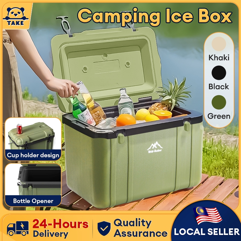 TAKE 40L Ice box Cooler box Camping Ice Bucket Outdoor Picnic Food ...