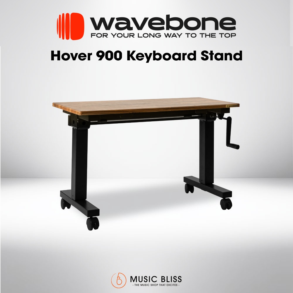 Wavebone Hover 900 Height Adjustable Keyboard Stand - Black / Wood | Shopee Malaysia