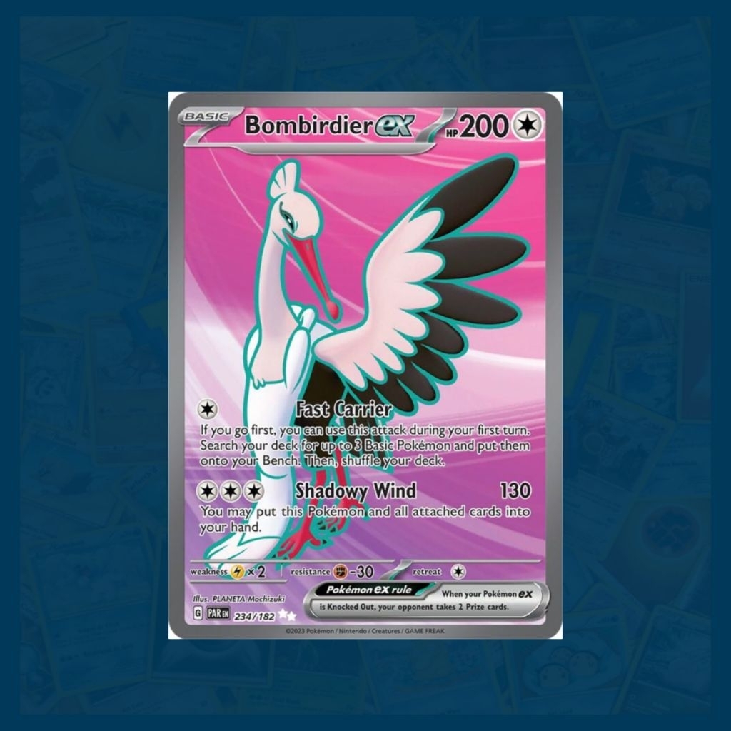 Bombirdier Ex (234/182) Full Art | Paradox Rift | Pokemon TCG Card ...