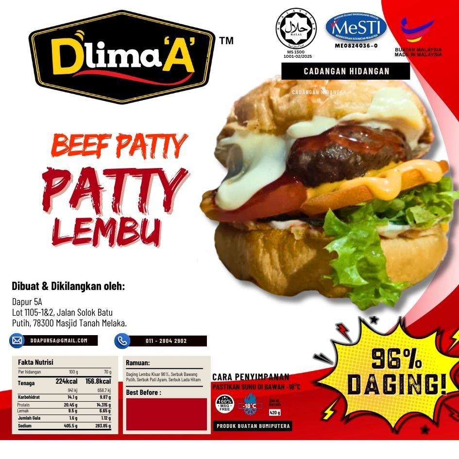 Patty Burger Daging Ayam, Lembu, Kambing Homemade | Shopee Malaysia