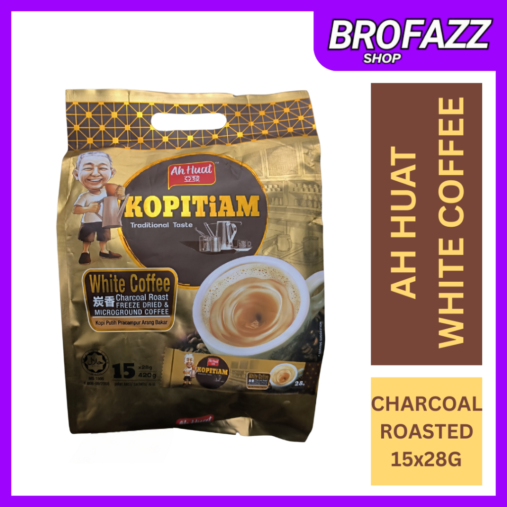 AH HUAT Kopitiam White Coffee Charcoal Roasted Kopi Putih Pracampur ...