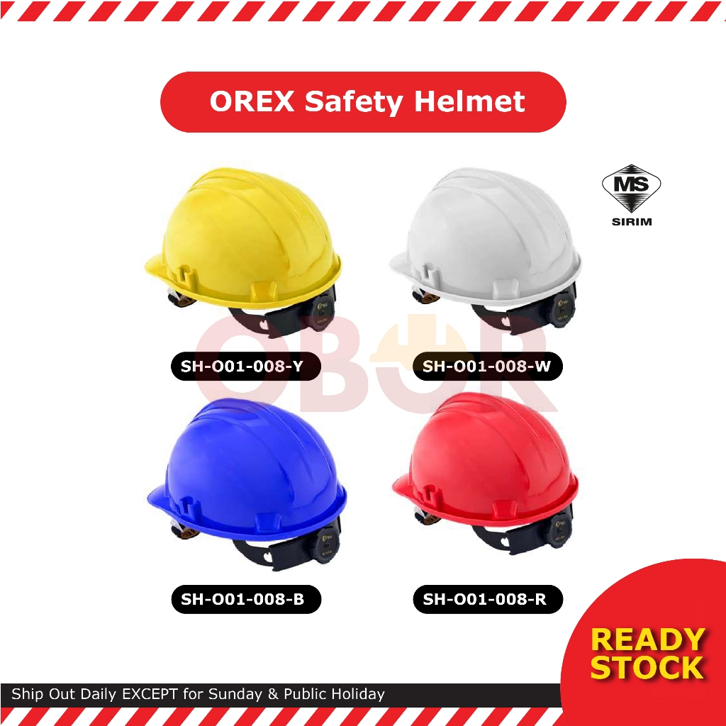 OREX Safety Helmet c/w Ratched Lock | Shopee Malaysia