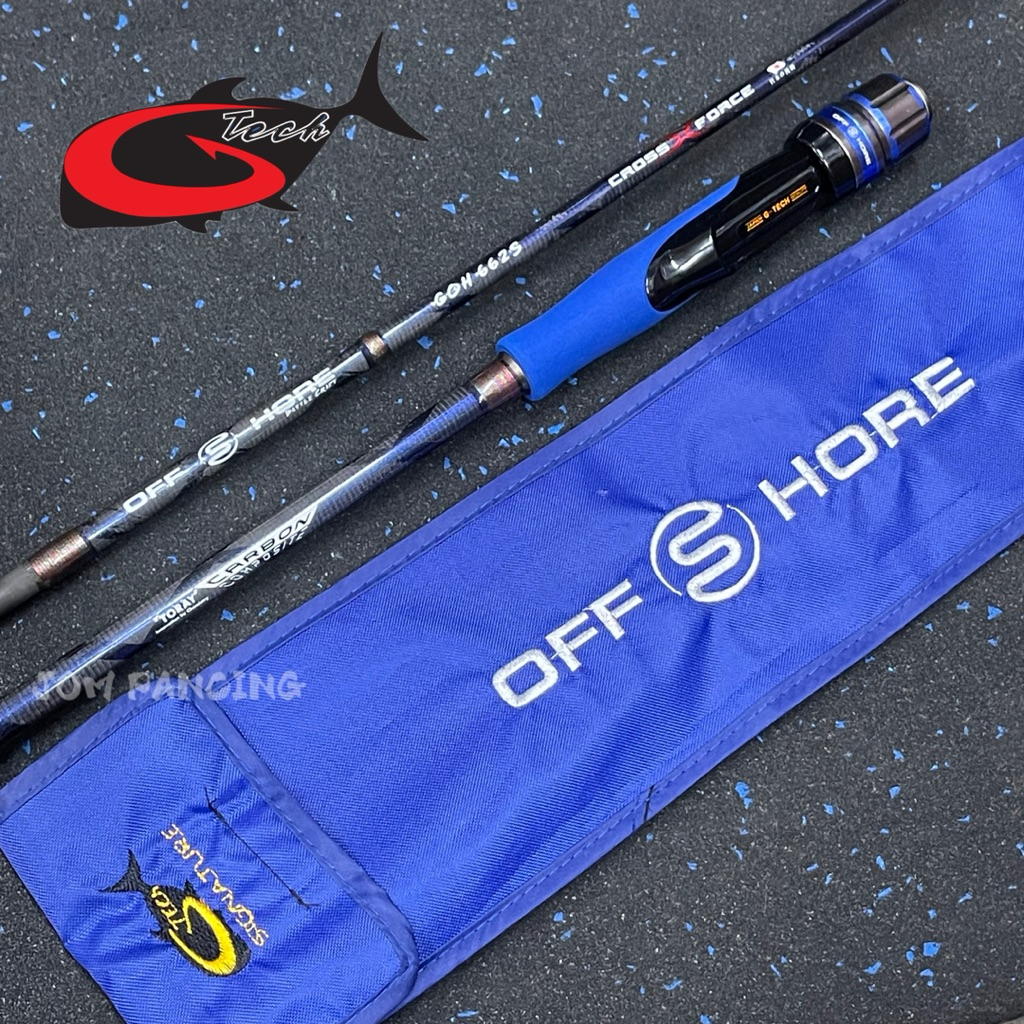【Jom Pancing】GTECH OFFSHORE CARBON JIGGING BOTTOM SPINNING FISHING ROD ...