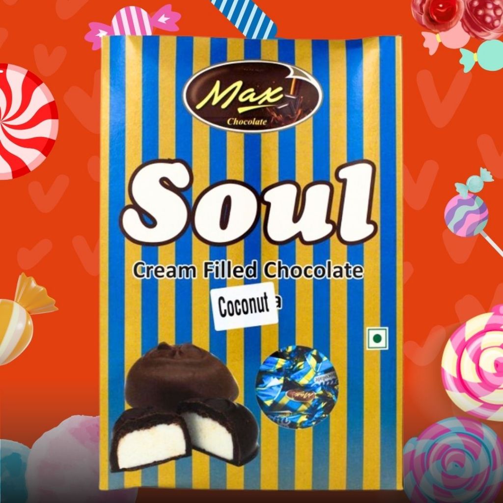 Soul Coconut Cream Chocolate Filled by Max Chocolate (200g, 500g, 1kg ...