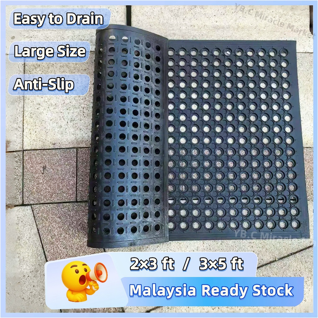Anti Slip Floor Mat Heavy Duty Rubber Kitchen Pool Floor Mat Commercial ...