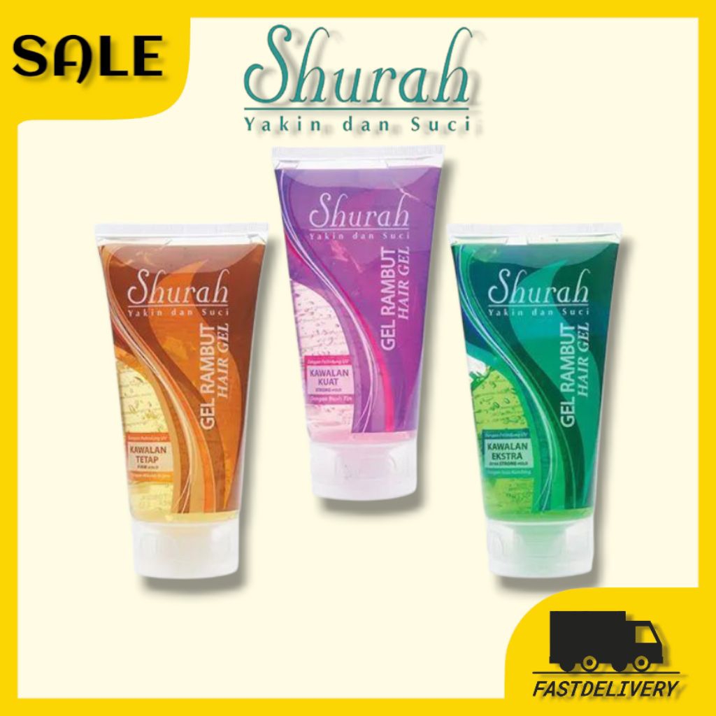 SHURAH HAIR GEL | GEL RAMBUT | KAWALAN TETAP | KAWALAN KUAT & KAWALAN ...