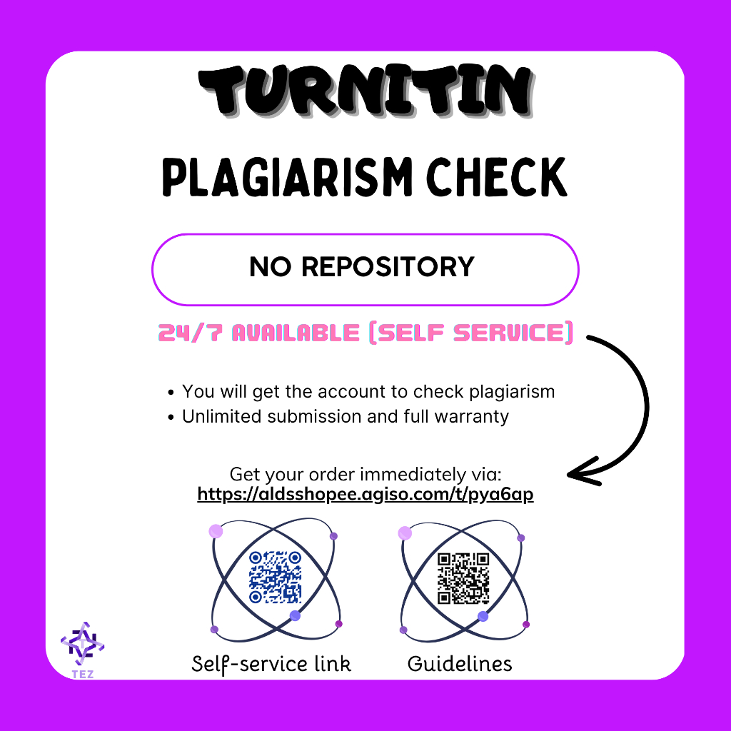 🔥🔥TEZ [No Repository] Plagiarism Checker 𝑻𝒖𝒓𝒏𝒊𝒕𝒊𝒏 | Self Check | Shopee ...