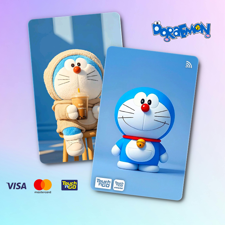 DORAEMON TNG - TOUCH N GO STICKER CARD / NEW ATM CARD STICKER COVER ...