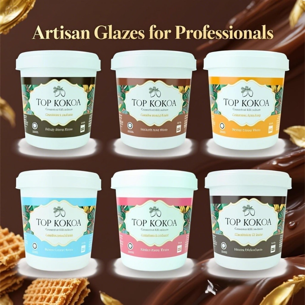 [HALAL] Top Kokoa Gourmet Selection Coating & Glaze, 5KG - CREAMY ...