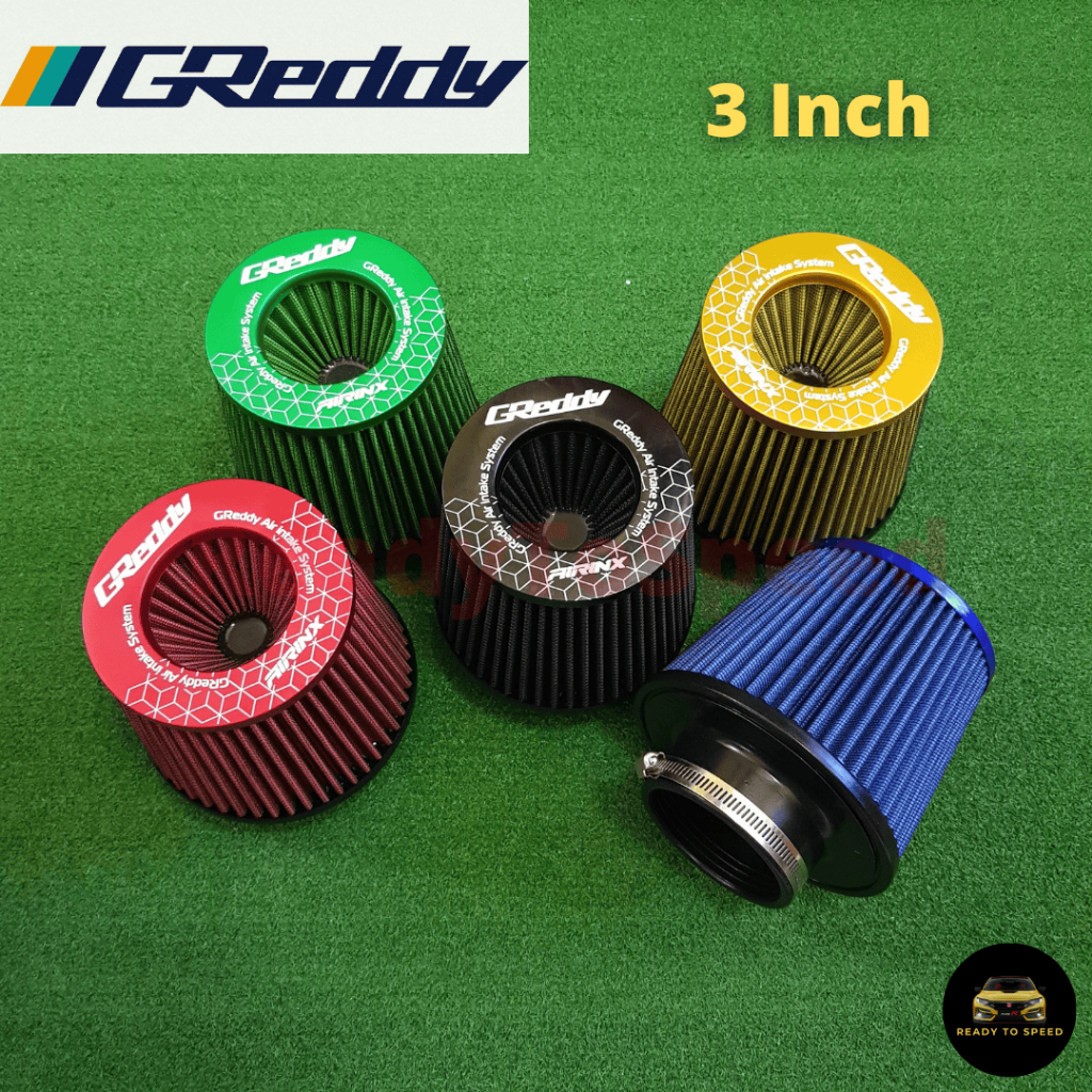 GREDDY Universal Urethane Air Intake Filter 3 Inch 76MM - Big - KN Type ...