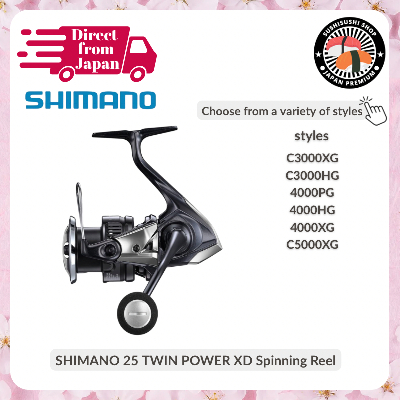[SHIMANO] 2025 Twin Power XD Spinning Reel Series - Models C3000XG & C3000HG 2025 New Model ...