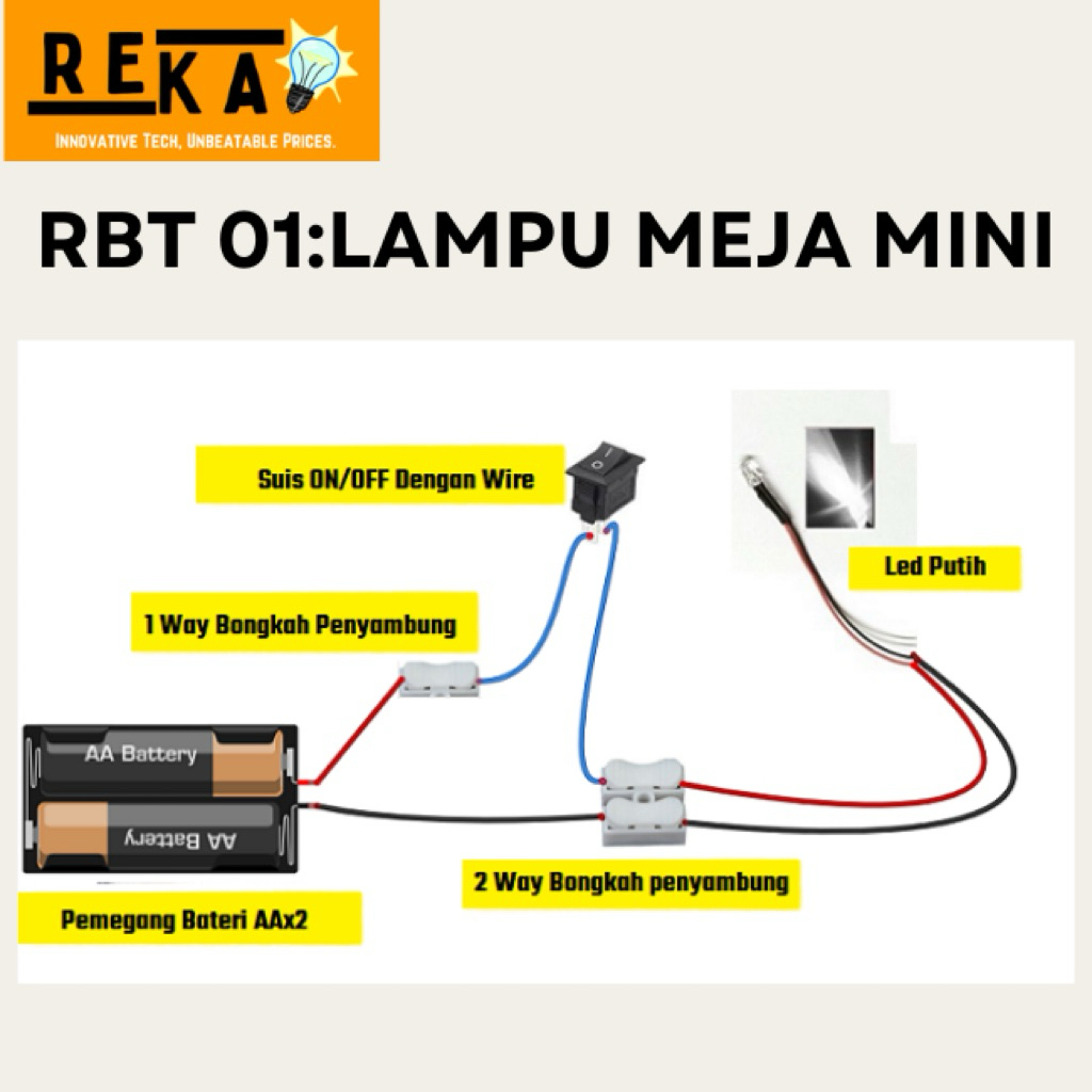Projek RBT - 01 Lampu Meja untuk projek sekolah RBT | Shopee Malaysia