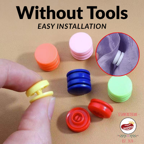 10Sets Snaps Plastic Button, Colors Plastic Snaps, 13MM No Tool ...
