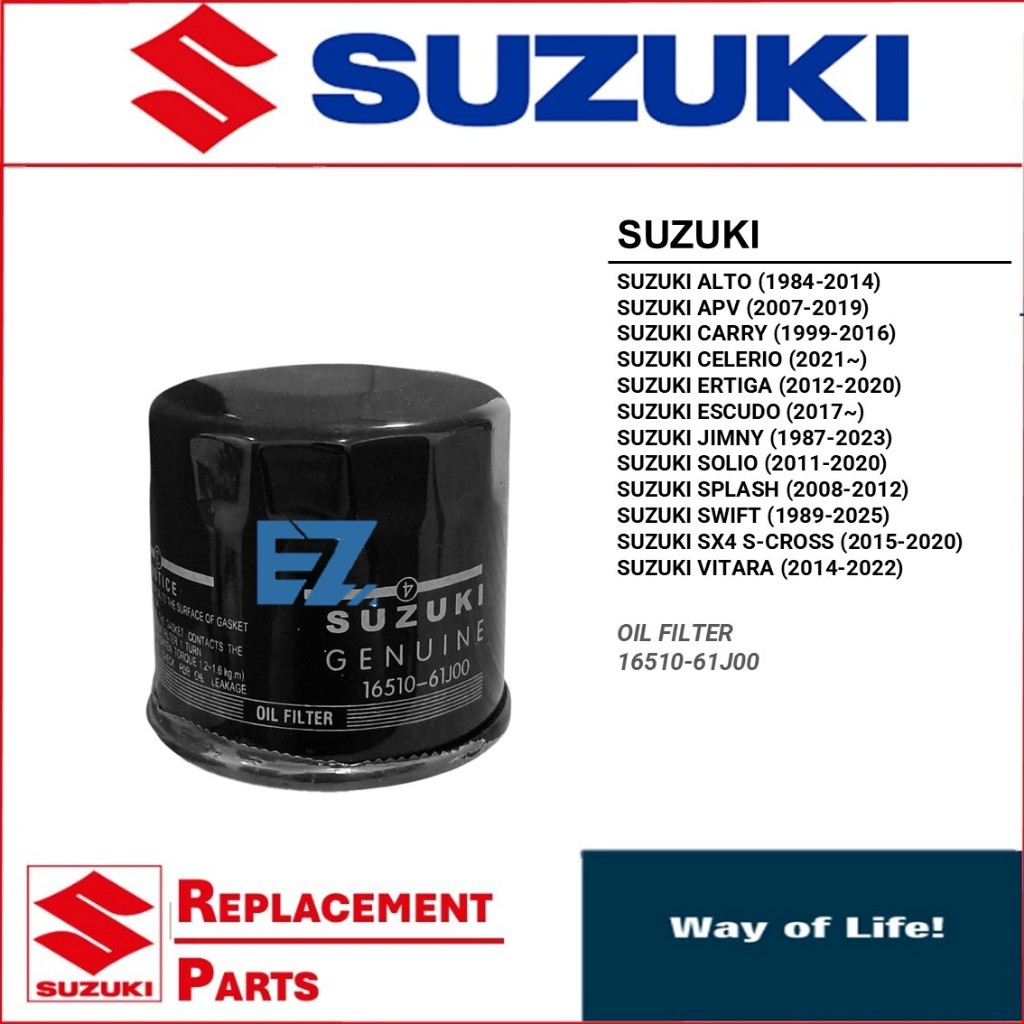 16510-61J00 OIL FILTER SUZUKI SWIFT ERTIGA ALTO JIMNY APV CARRY CELERIO ...