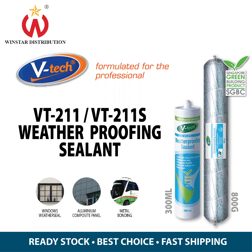 VT-211 & 211S Weather proofing Sealant (MATT BLACK/ MATT GREY/ MATT ...