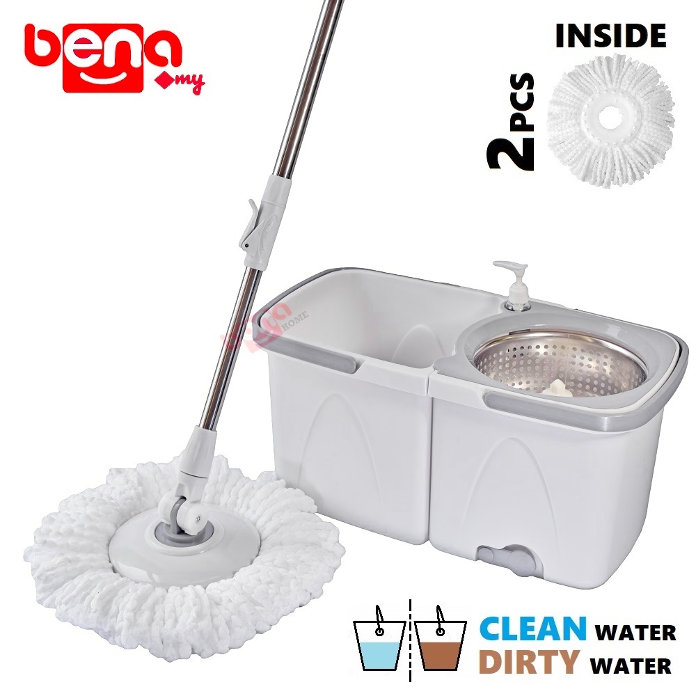 Split Pail Mop Floor Cleaner Clean Water Mop Spinner 360 Floor Mop ...