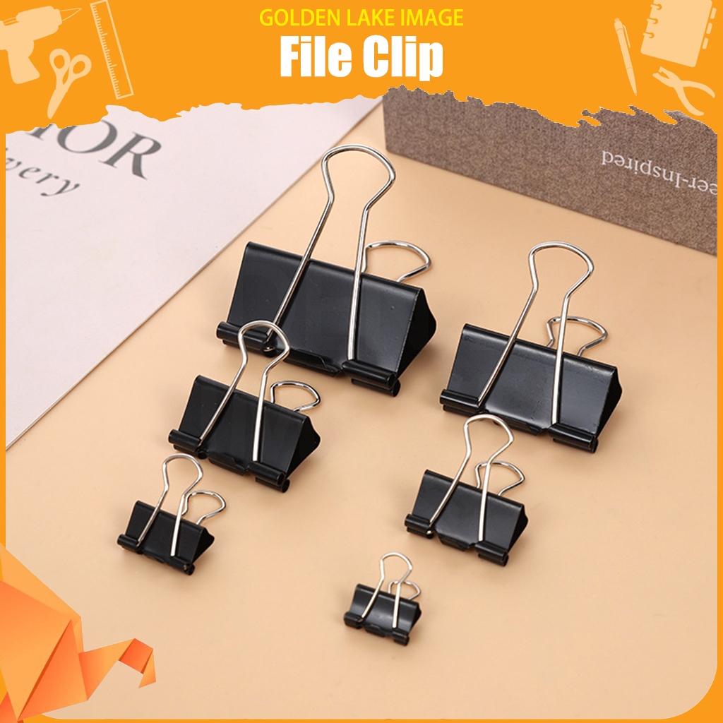 Binder Clip (Box of 12Pcs) Double Clip Office Pengepit Organizers ...