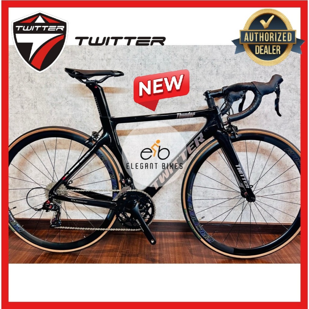 TWITTER THUNDER 2.0 CARBON Fiber 22 SPEED Road Bicycle SNIPER RETROSPEC ...