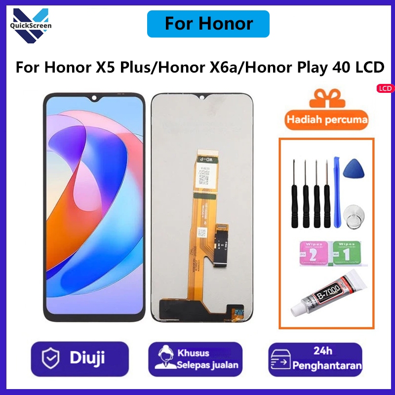【QuickScreen】Original For Honor X5 Plus/Honor X6a/Honor Play 40 LCD+ ...
