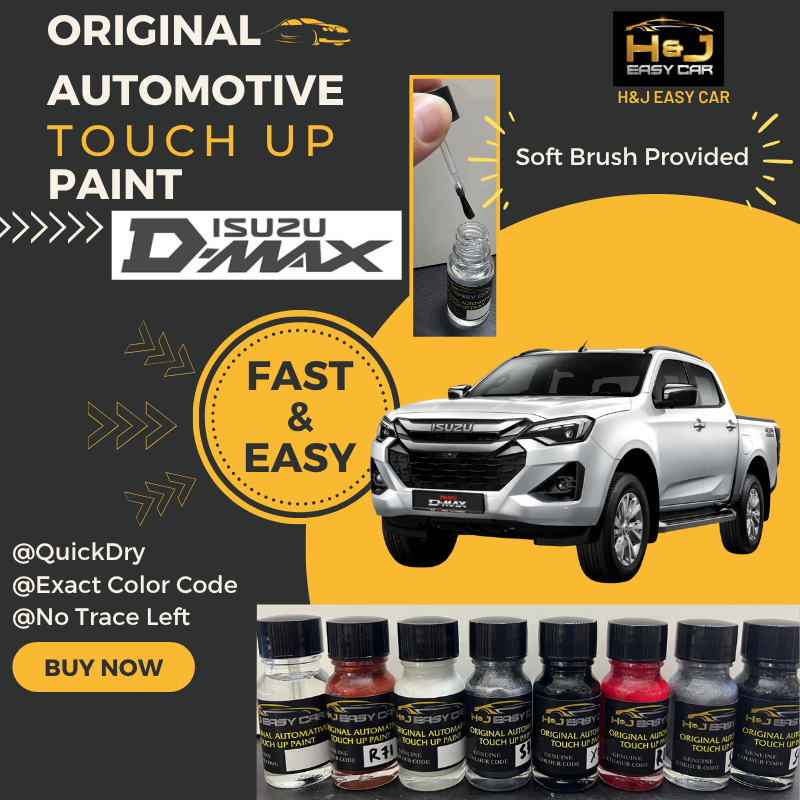 ISUZU D-MAX Automotive Original COLOR CODE Touch Up Paint 10ML | Shopee ...