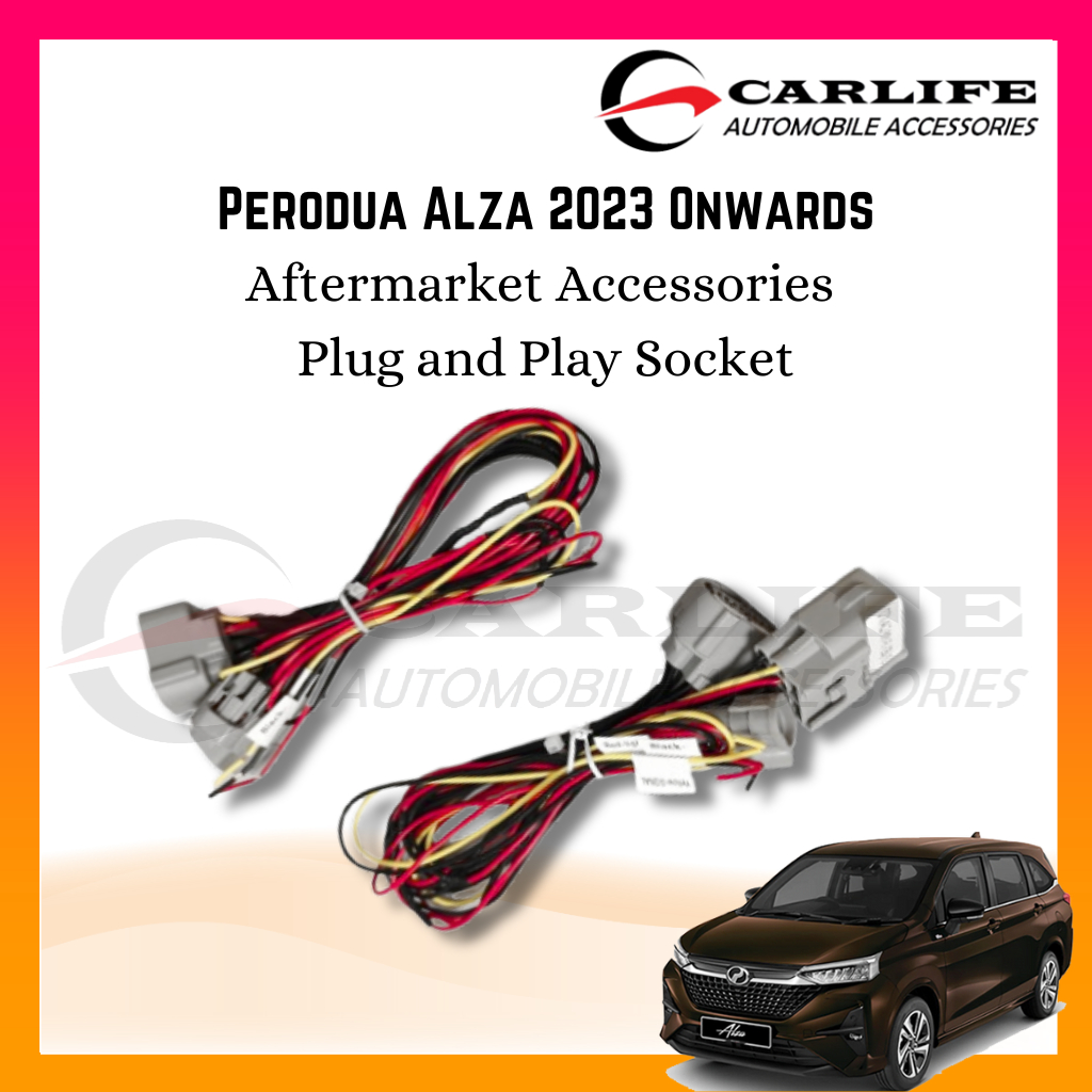 Perodua Alza 2023 Onwards Aftermarket Accessories Plug and Play Socket ...