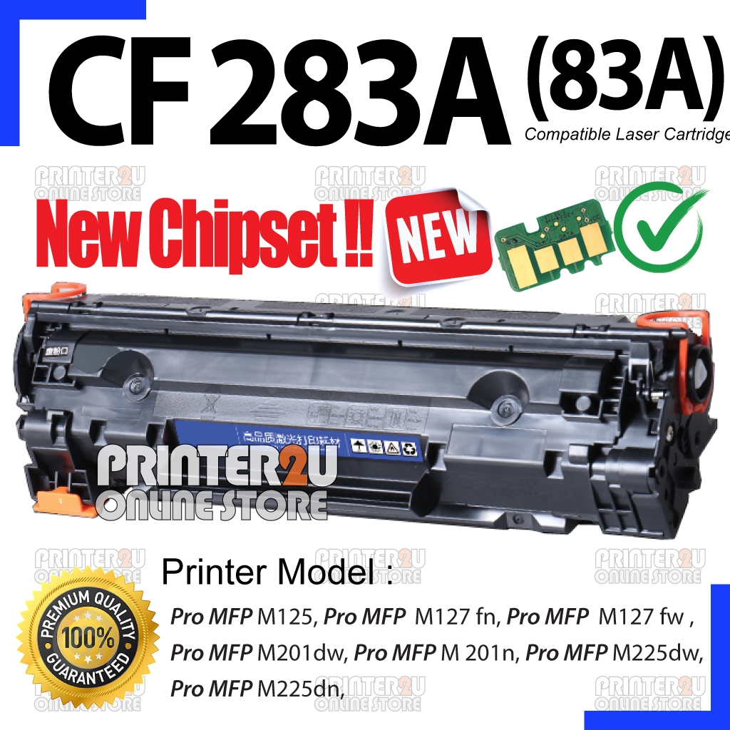 Compatible to H* CF283X 83X LaserJet Pro MFP M125 M127 M127fn M201dw ...