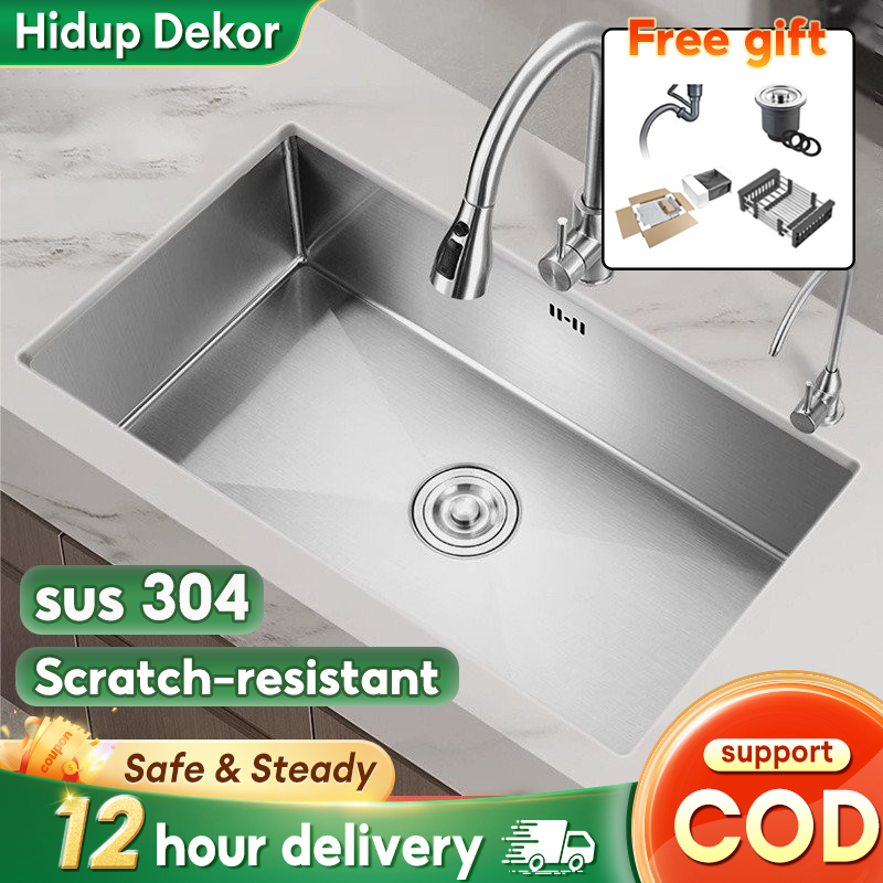 Nano Sinki Dapur Sink Stainless Steel Handmade Kitchen Singki ...