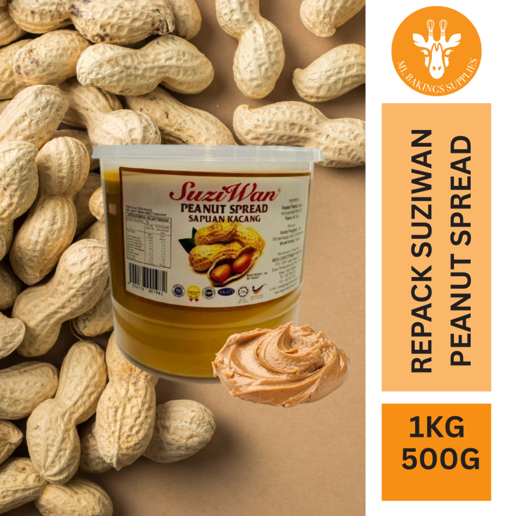 [READY STOCK] REPACKED REPACKED PEANUT SPREAD 500g,1kg HALAL Certified ...