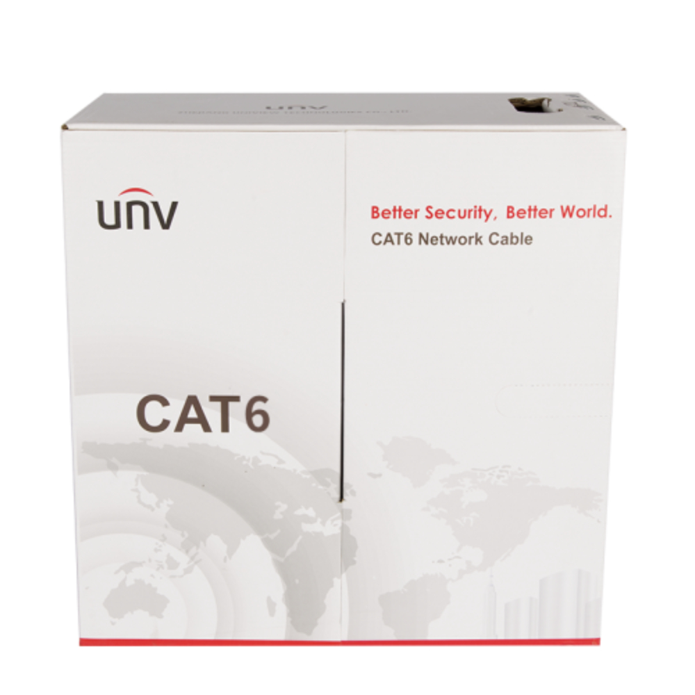 UNV CAB-LC3100B-E-IN CAT6 UTP CABLE Orange Color Support Poe AWG24 ...