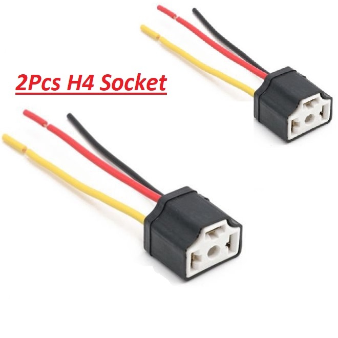 Car Ceramic H4 Socket Headlamp 3Pin Bulb Socket Lampu Kereta Blm Saga ...