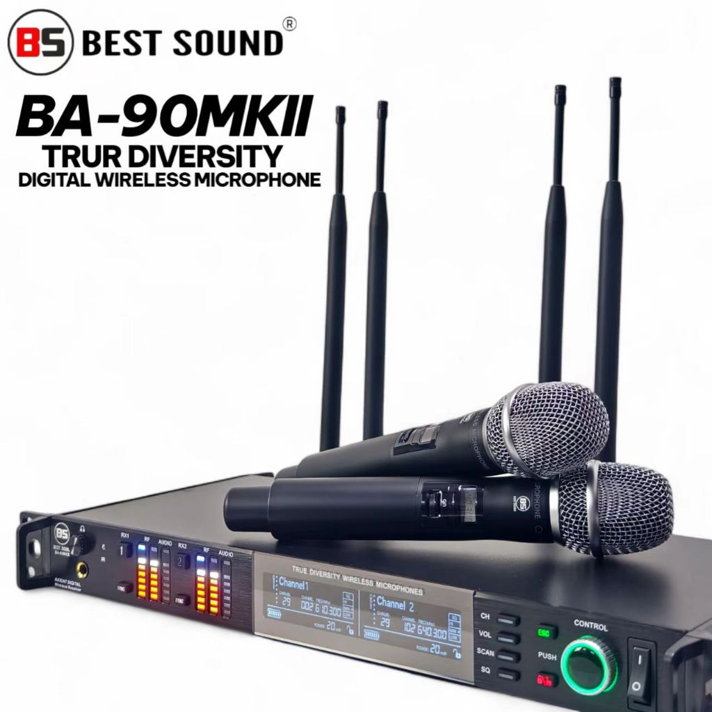 BS BEST SOUND BA-90MKII Digital True Diversity UHF 2ch Handheld ...
