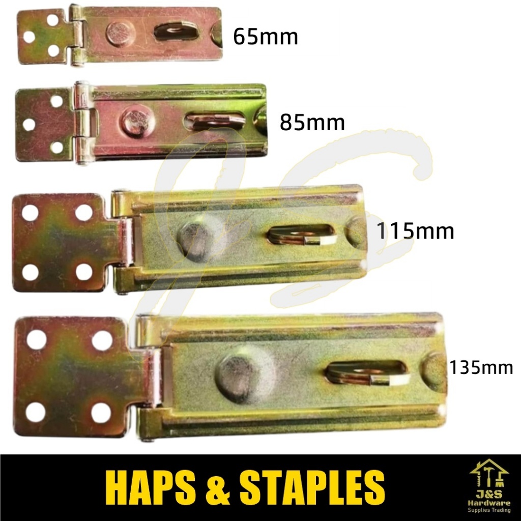 Iron Rainbow Haps & Staples. Door Latch. Selak Pintu Besi. 七彩锁排 ...