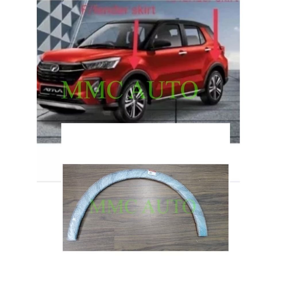Perodua Ativa Front / Rear Fender Mudguard Skirt Wheel Arch | Shopee ...
