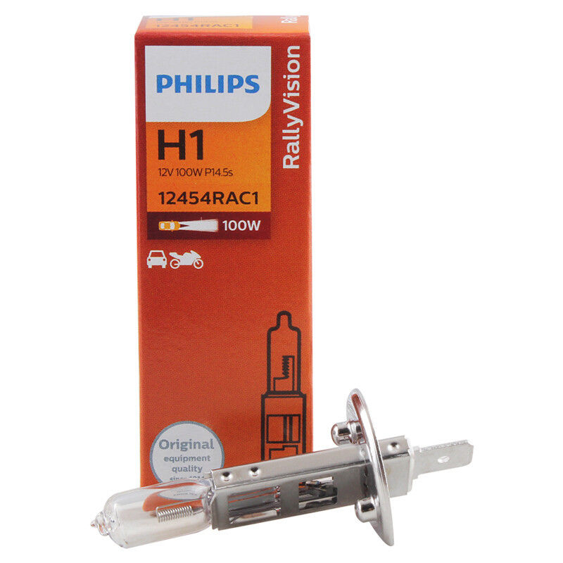 Philips H1 Rally Vision 12V 100W Halogen Spot Fog Lamp Light Bulb Globe ...
