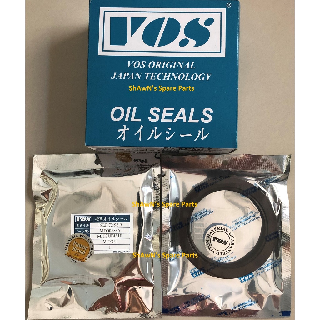 VOS JAPAN Flywheel Oil Seal Proton Preve NON Turbo / Iriz / Persona VVT ...
