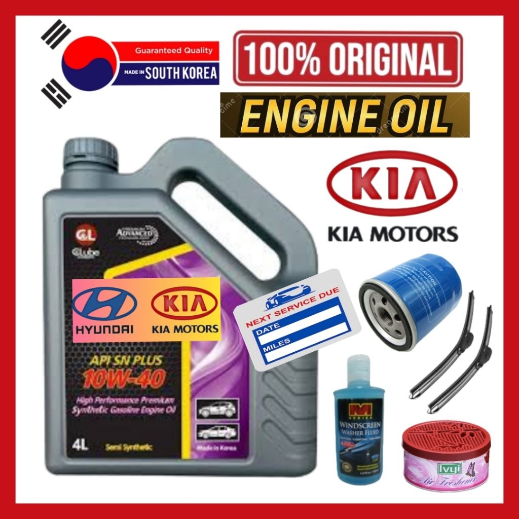🔥𝟲 𝗕𝗔𝗥𝗔𝗡𝗚🔥 KIA NAZA GENUINE ENGINE OIL CERATO RIO CITRA SURIA PICANTO ...